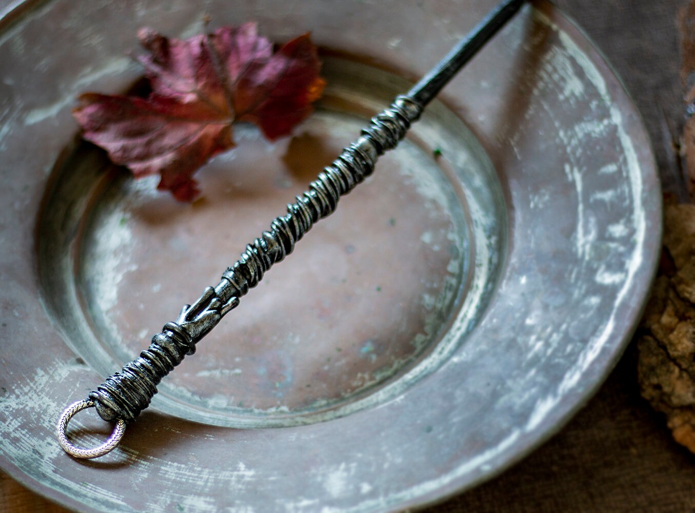 Silver Ring Magic Wand, Ring on Top of the Magic Wand, Geek Accessories ...