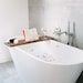 Luxury Classic Oak Bath Tray With Book Holder, Towel Rack, Wine Glass ...