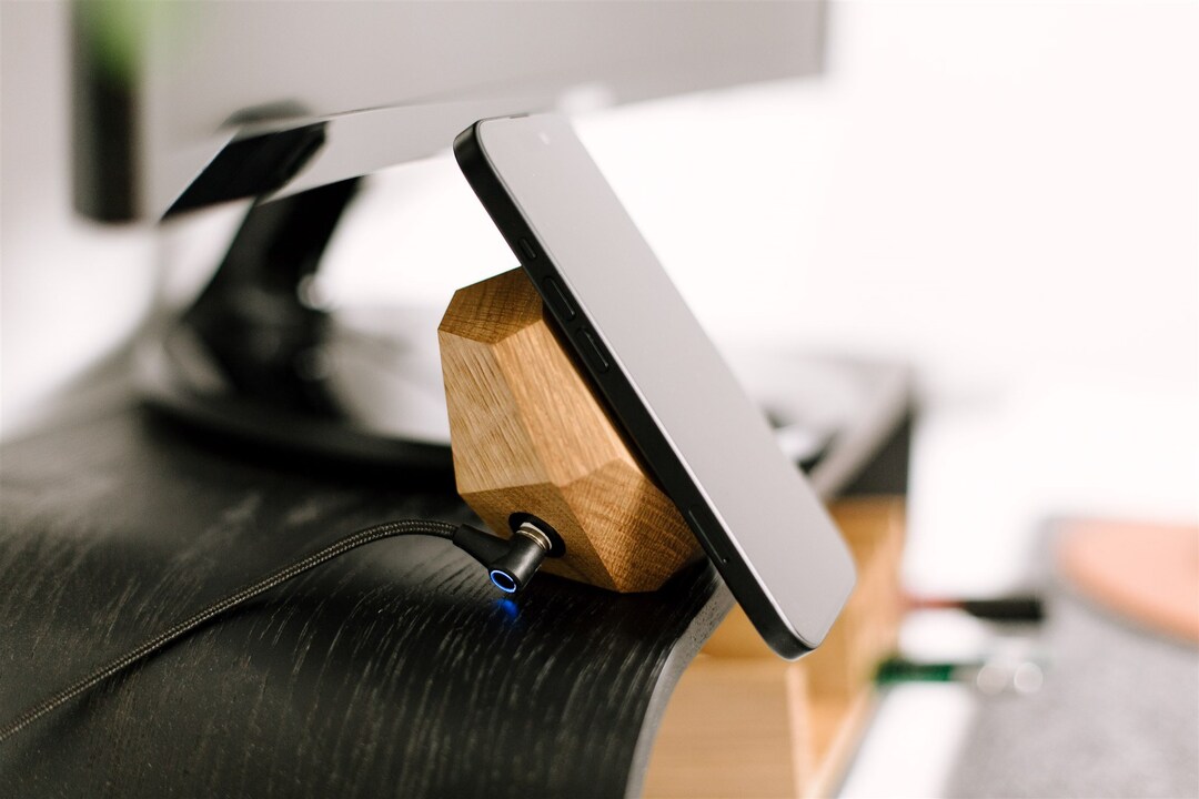 Wood Magsafe Stand for Iphones, Magsafe Wireless Charger, Charging ...