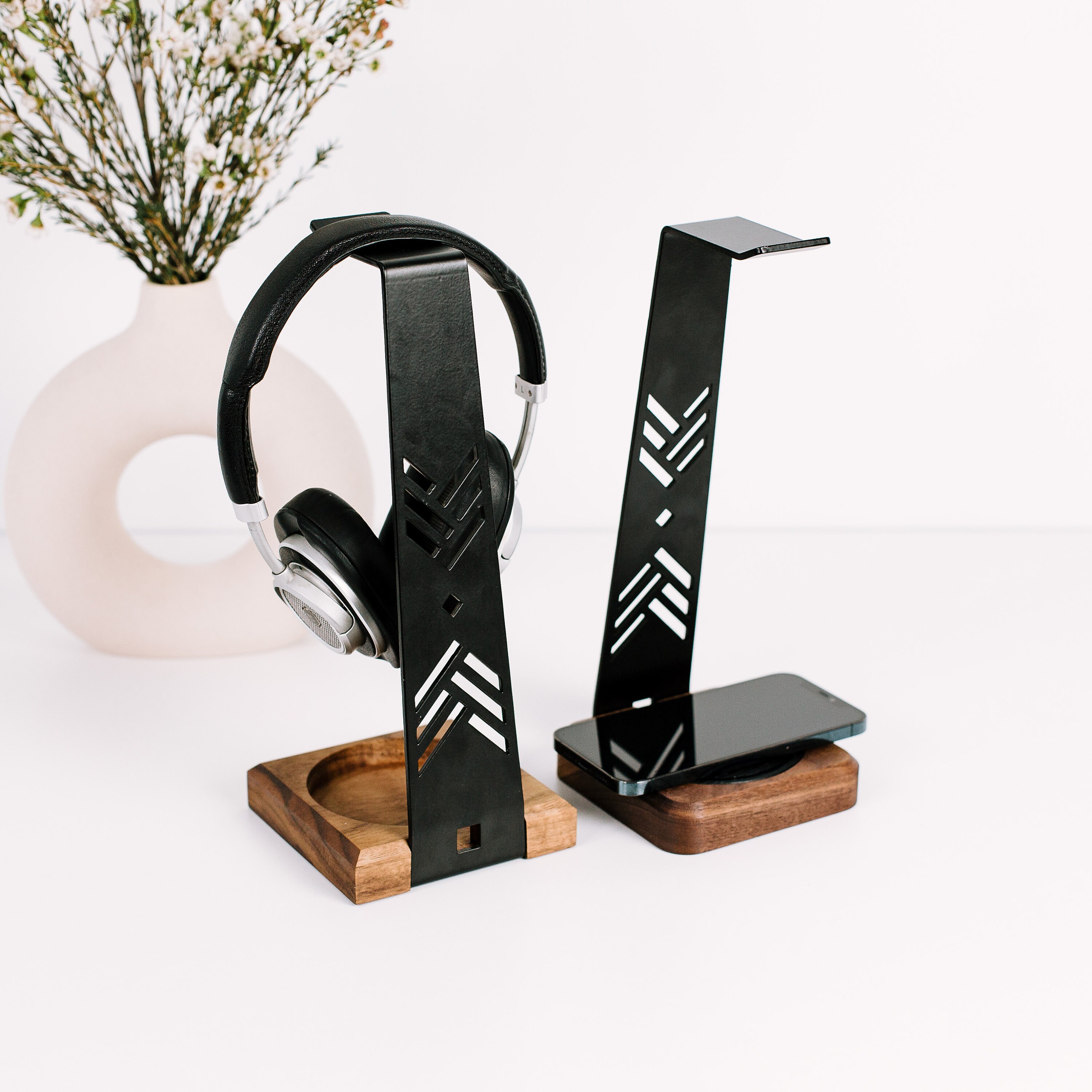 Wood Headphone Stand With Desk Organizer, Gamer Gift - Etsy