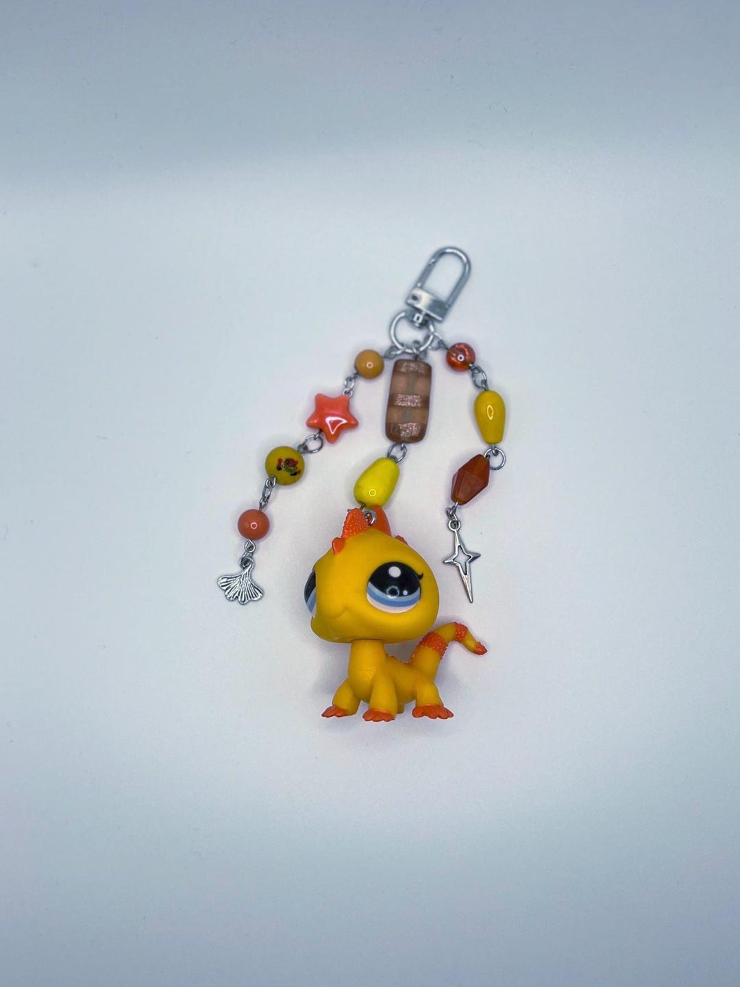 LPS Yellow Lizard Keychain - Etsy
