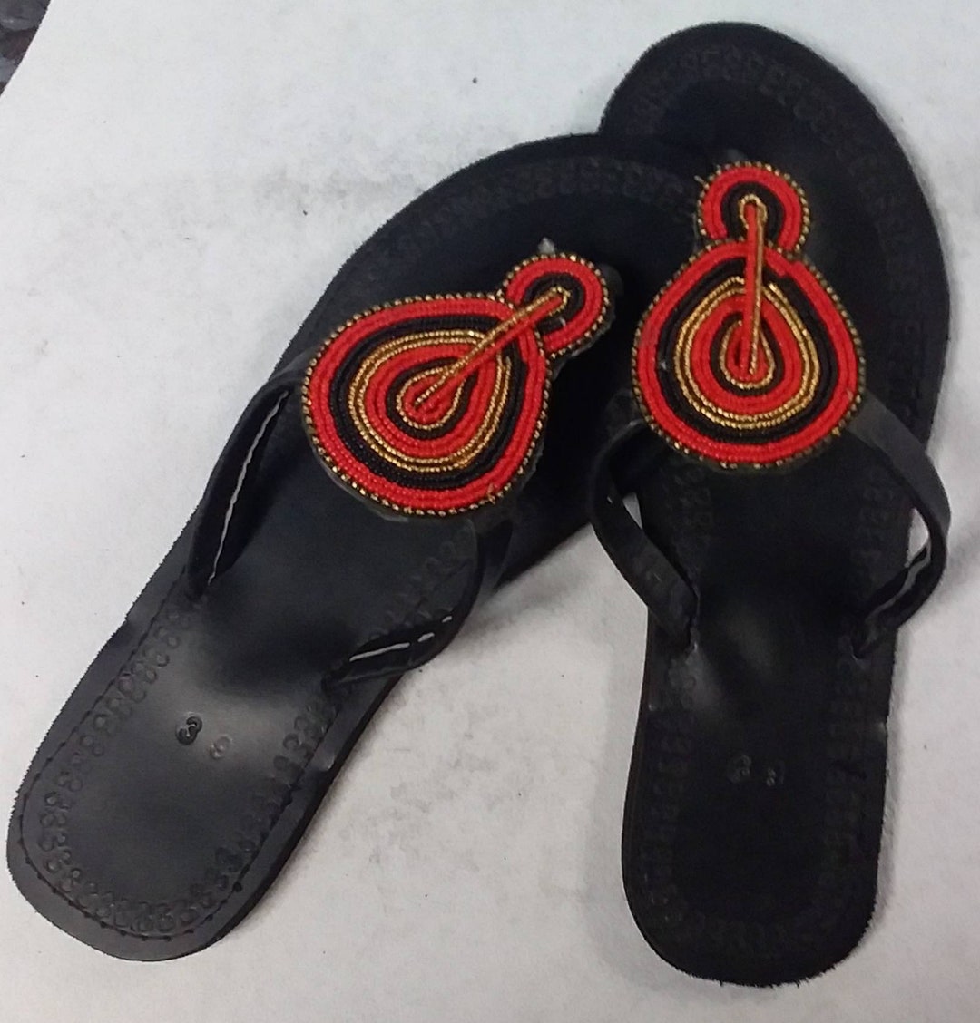 ON SALE!! Kenyan Sandals- Leather Sandals- Women Shoes- African Beaded ...