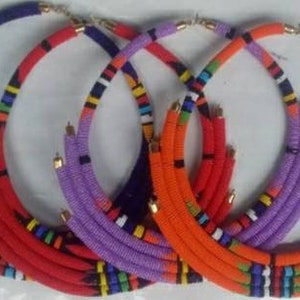 African Women Jewelry-maasai Necklaces - Kenyan Neckpiece- Handmade ...