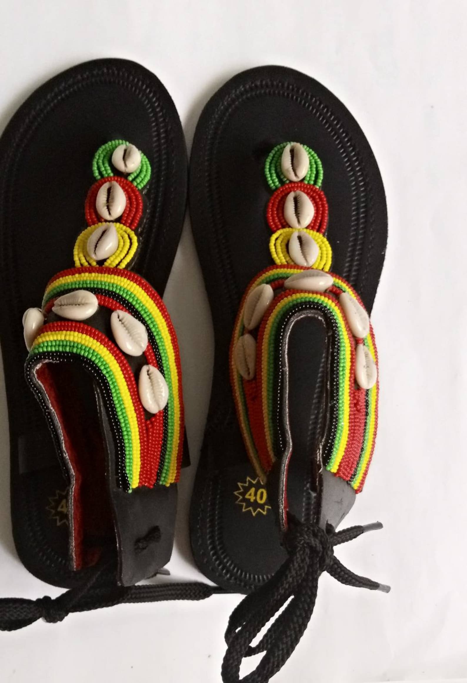 ON SALE Women Shoes Beaded Masai Sandal Handmade Sandal | Etsy