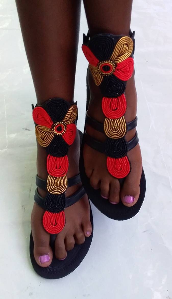 ON SALE African Gladiator Sandal/tribal Sandal/sandals for | Etsy