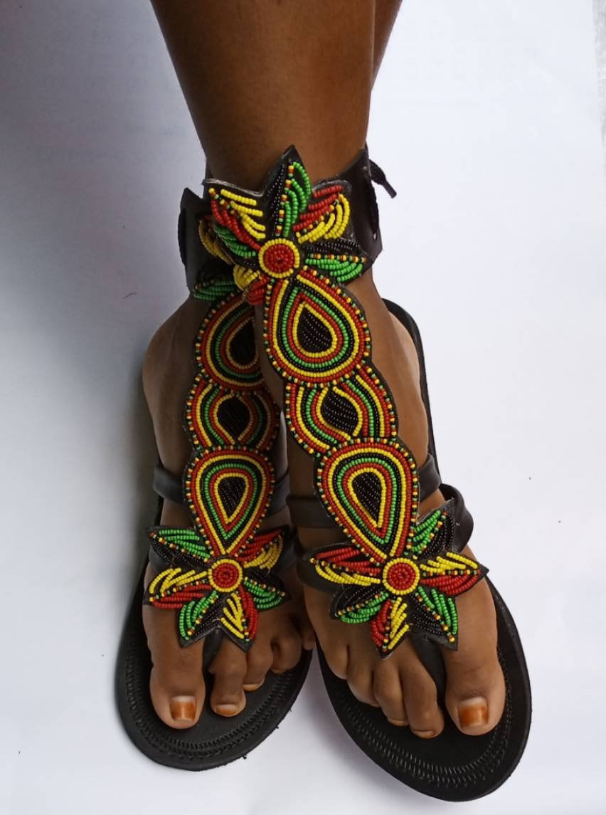 ON SALE African Gladiator Sandal/rasta Sandals/sandals for - Etsy UK