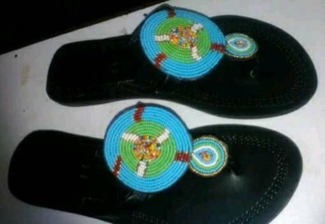 ON Saleafrican Beaded Sandals for Women Kenyan Sandals - Etsy