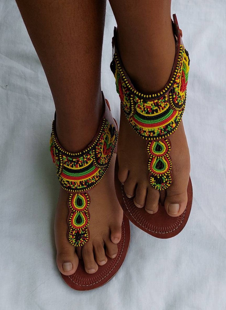 ON SALE African Gladiator Sandal/rasta Sandals/sandals for - Etsy