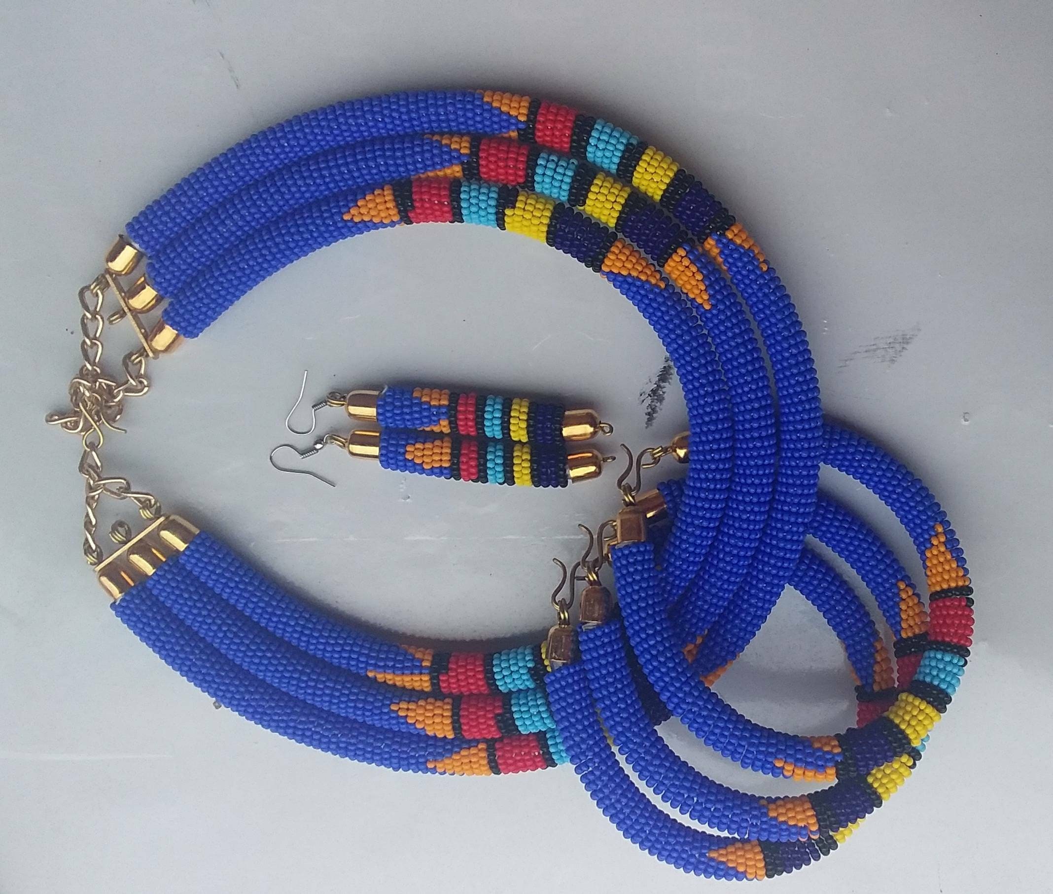 ON SALE African Jewelry Set Kenyan Jewelry Set Maasai | Etsy