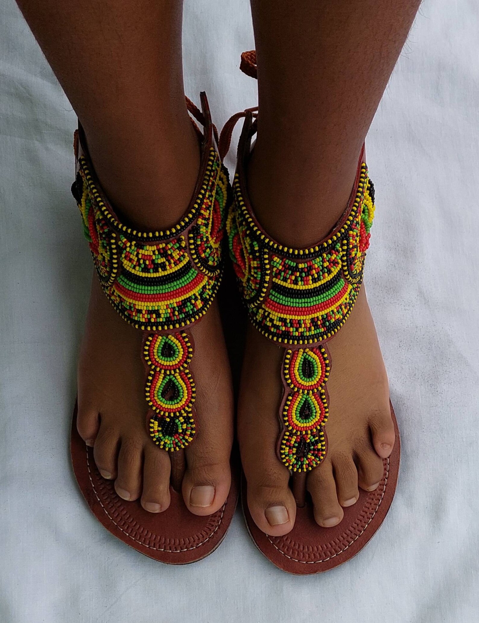ON SALE African Gladiator Sandal/rasta Sandals/sandals for - Etsy