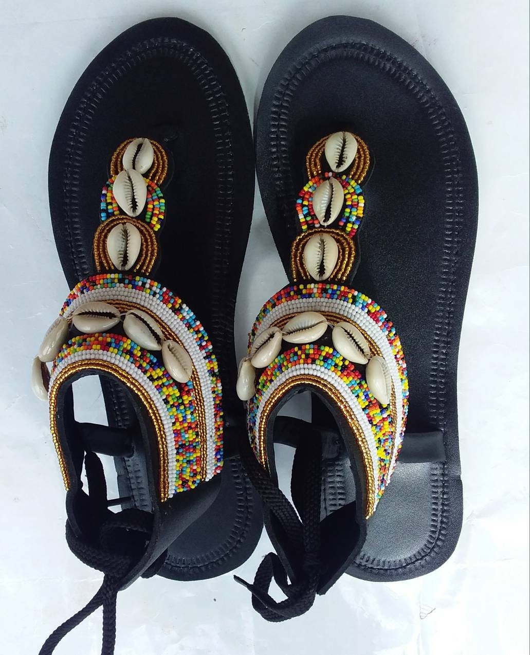 ON SALE Women Shoes Beaded Masai Sandal Handmade Sandal - Etsy