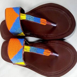 ON Sale!handcrafted Sandals _ Kenyan Sandals _ African Beaded Sandals ...