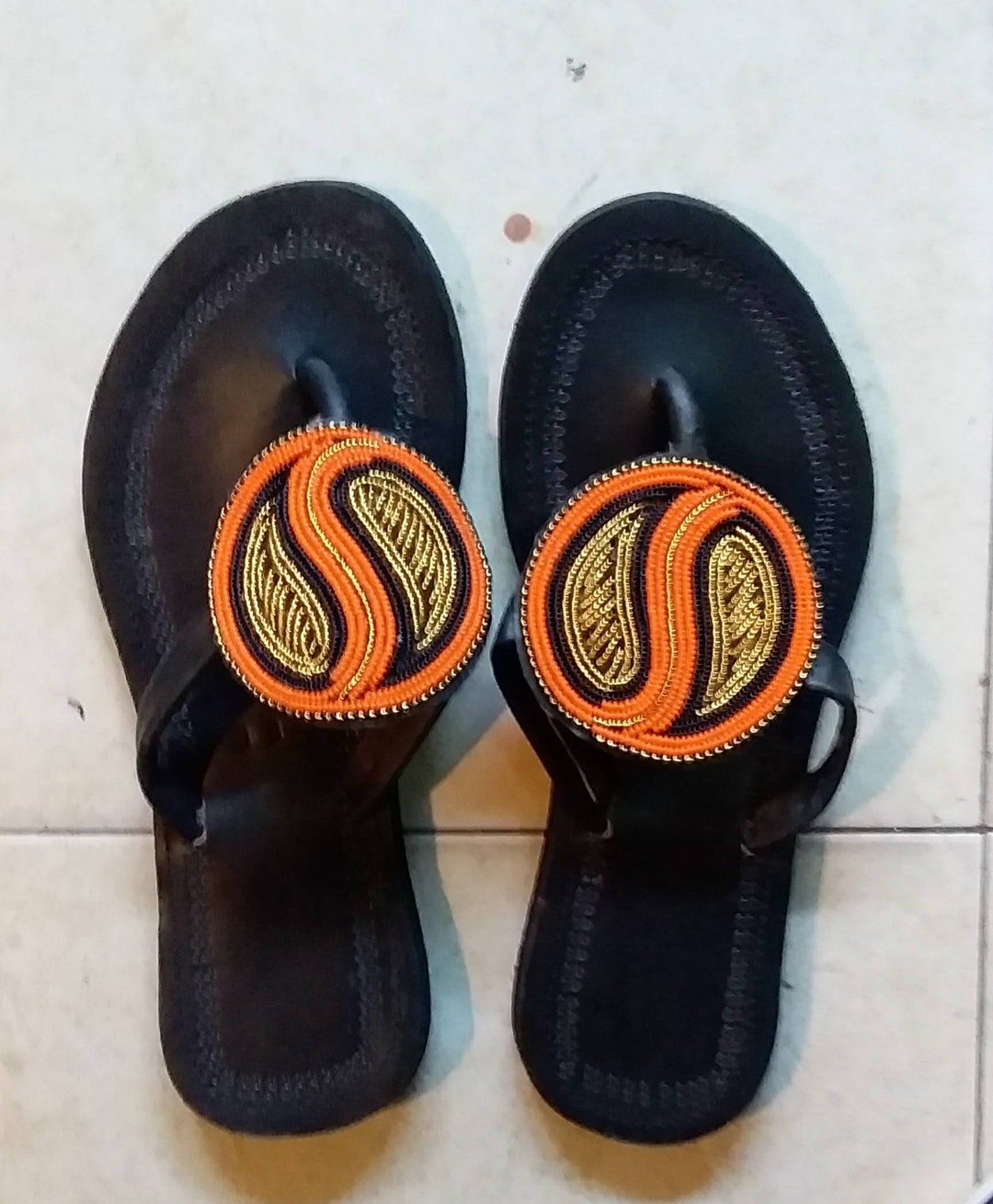 ON Salewomen Sandals Maasai Beaded Sandals Leather Sandals Women's Gift ...