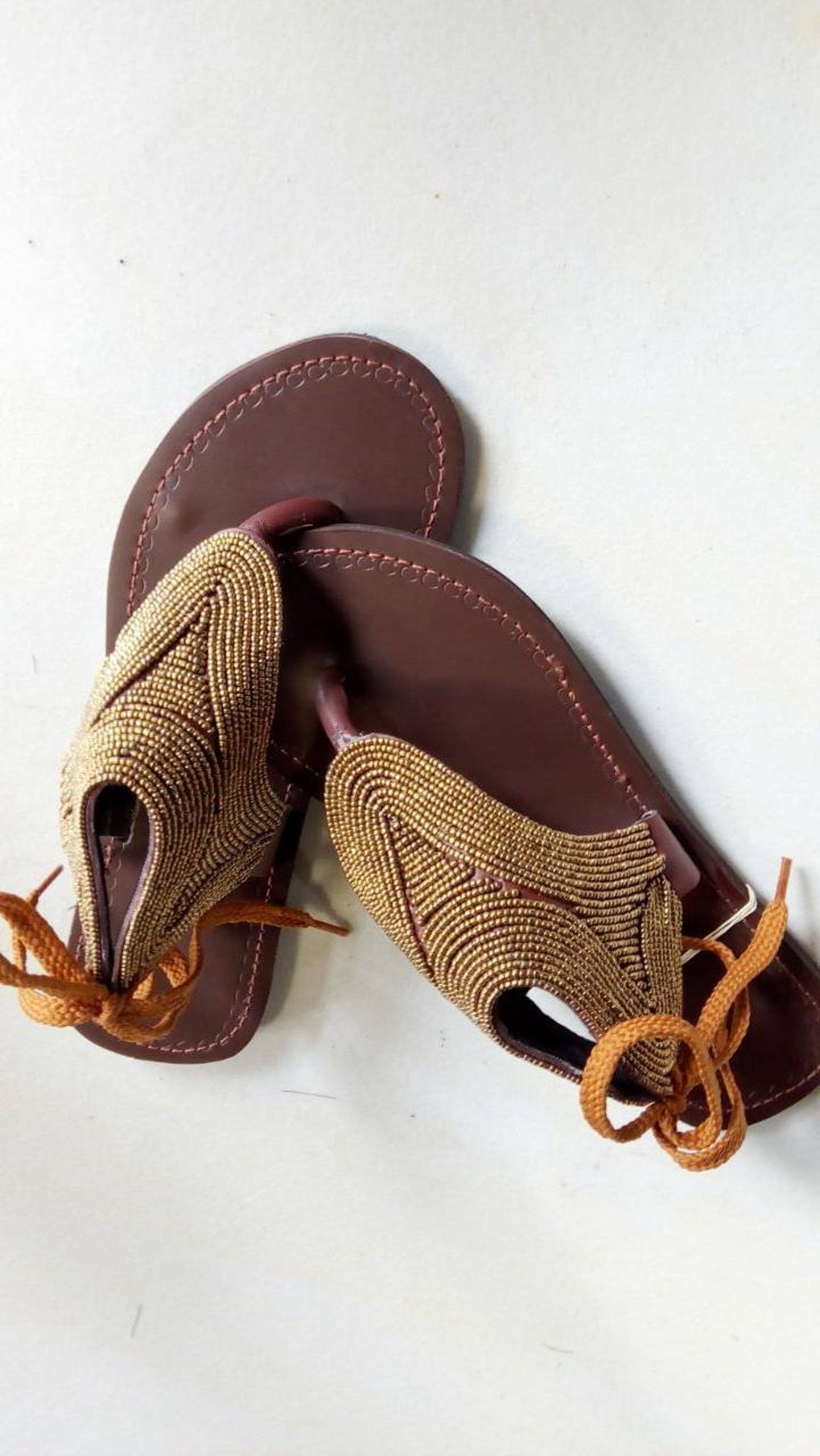 ON SALE African Masai Beaded Sandals for Women- Kenyan Sandals for ...