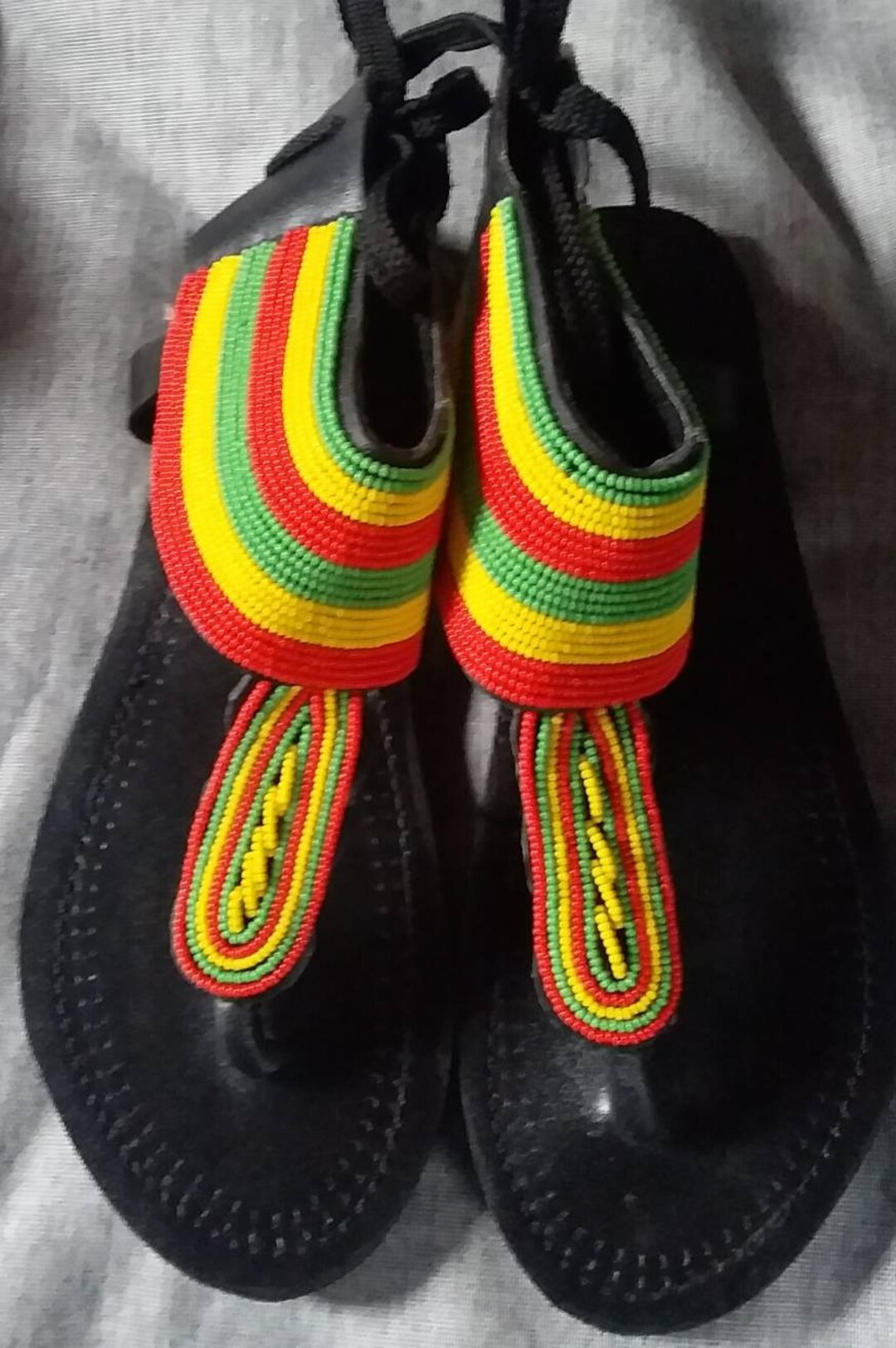 ON SALE Masai Sandal - Beaded Masai Sandal - Handcrafted Sandal - Women ...