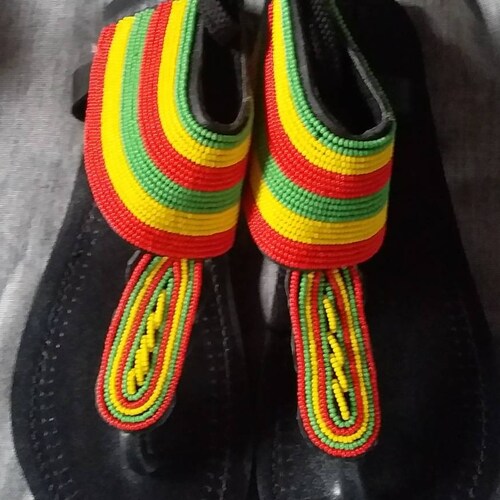 ON SALE African Masai Beaded Sandals for Women Kenyan Sandals - Etsy