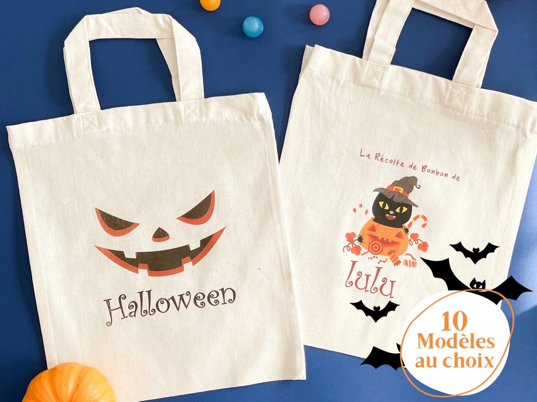 Sac Halloween à Personnalisé, Sac De Bonbon, Sac Pour Enfant ...