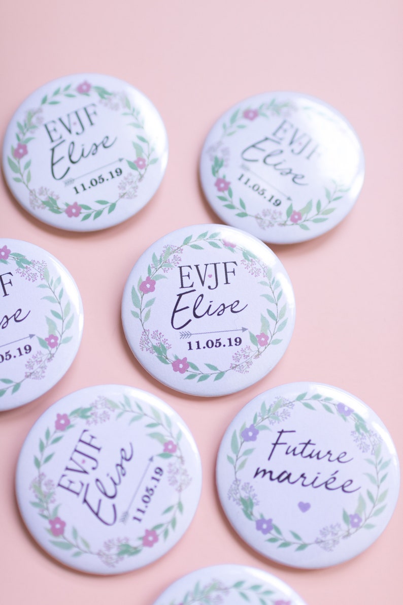 Badge EVJF personnalisable accessoire evjf pour future - Etsy France