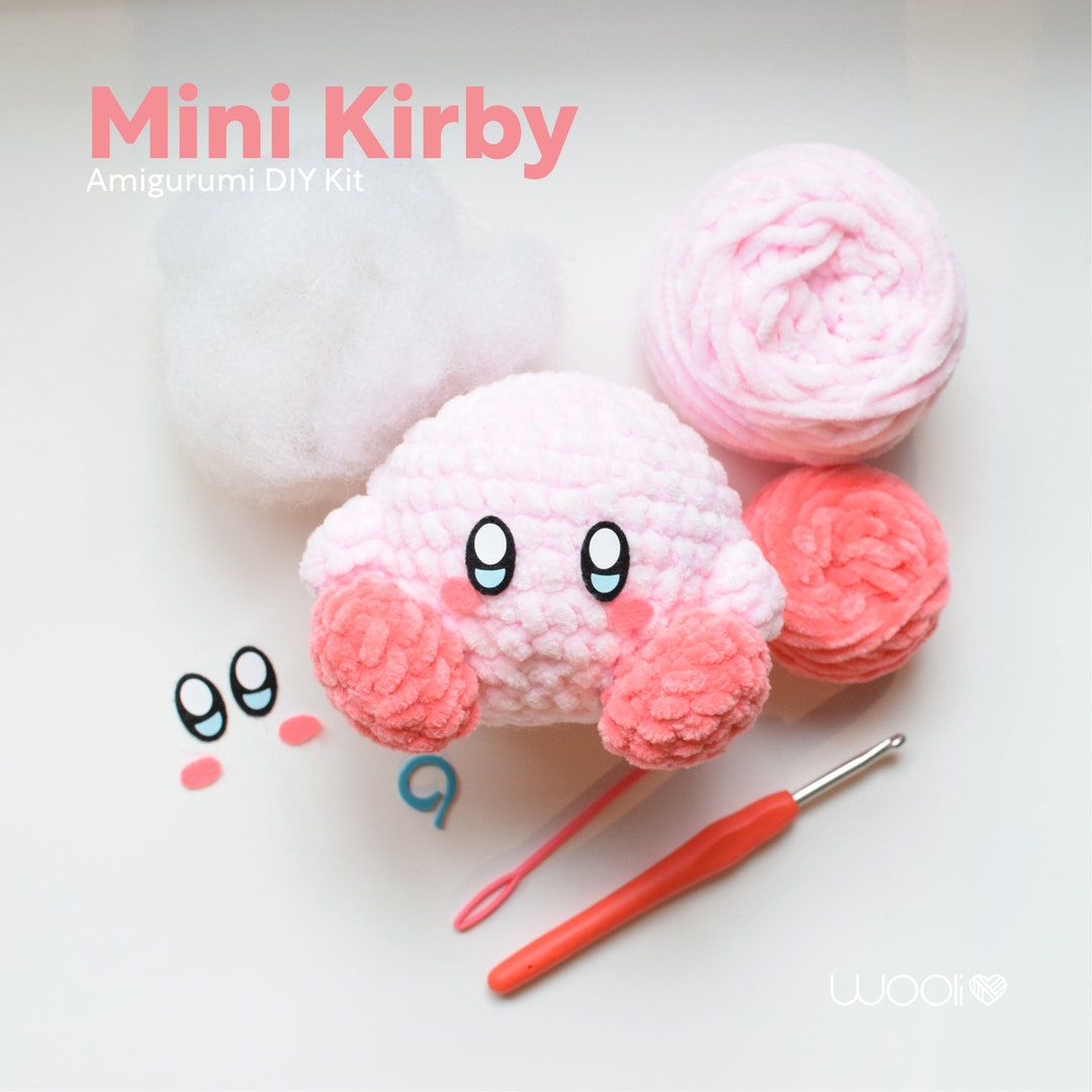 Mini Kirby DIY Amigurumi Kit Crochet Kit Beginner Kit - Etsy