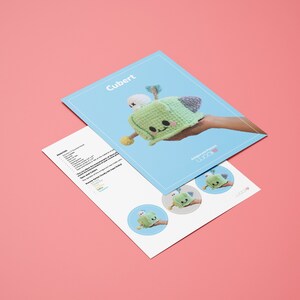 Cubert PDF Amigurumi Pattern English and Spanish Gelatinous Cube - Etsy