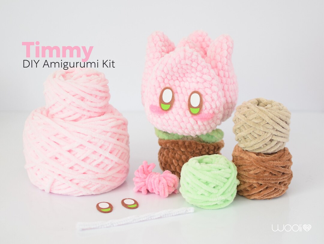 Timmy DIY Amigurumi Kit Crochet Kit Begginer Kit Tulip - Etsy