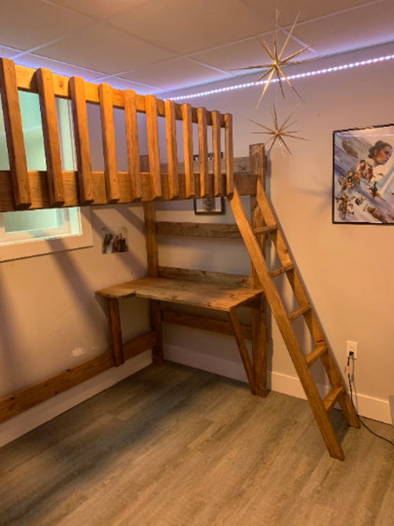 Heavy Duty Twin Size Loft Bed With Desk - Etsy
