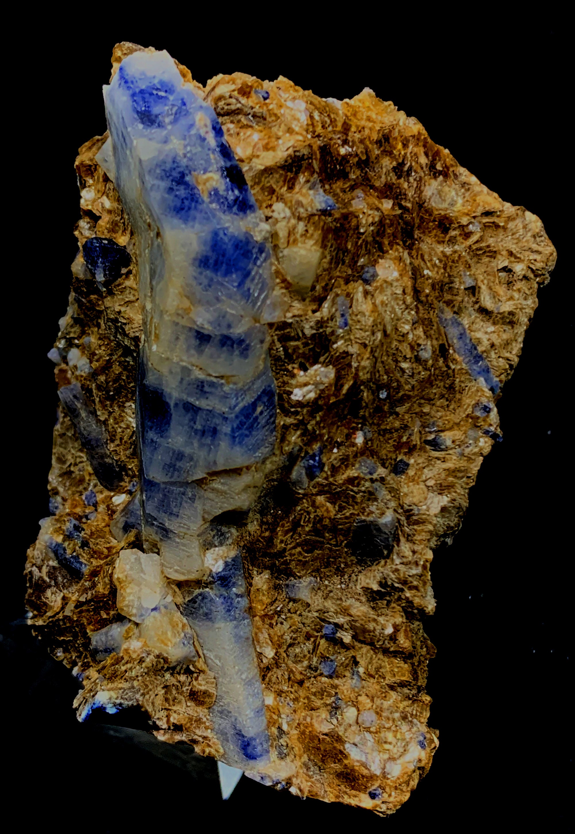 115 Gram Stunning Sapphire Crystal on Matrix From Badakhshan - Etsy