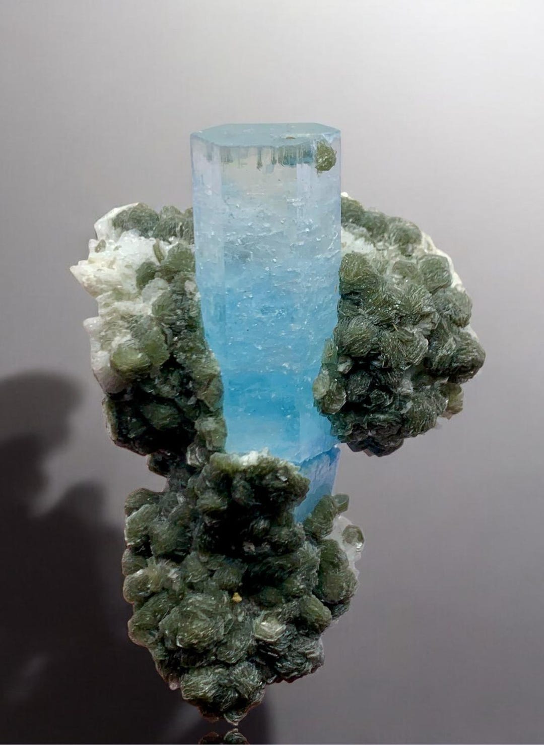 Blue Aquamarine Crystal on Matrix - Shigar Valley Pakistan (65x46x39 Mm ...