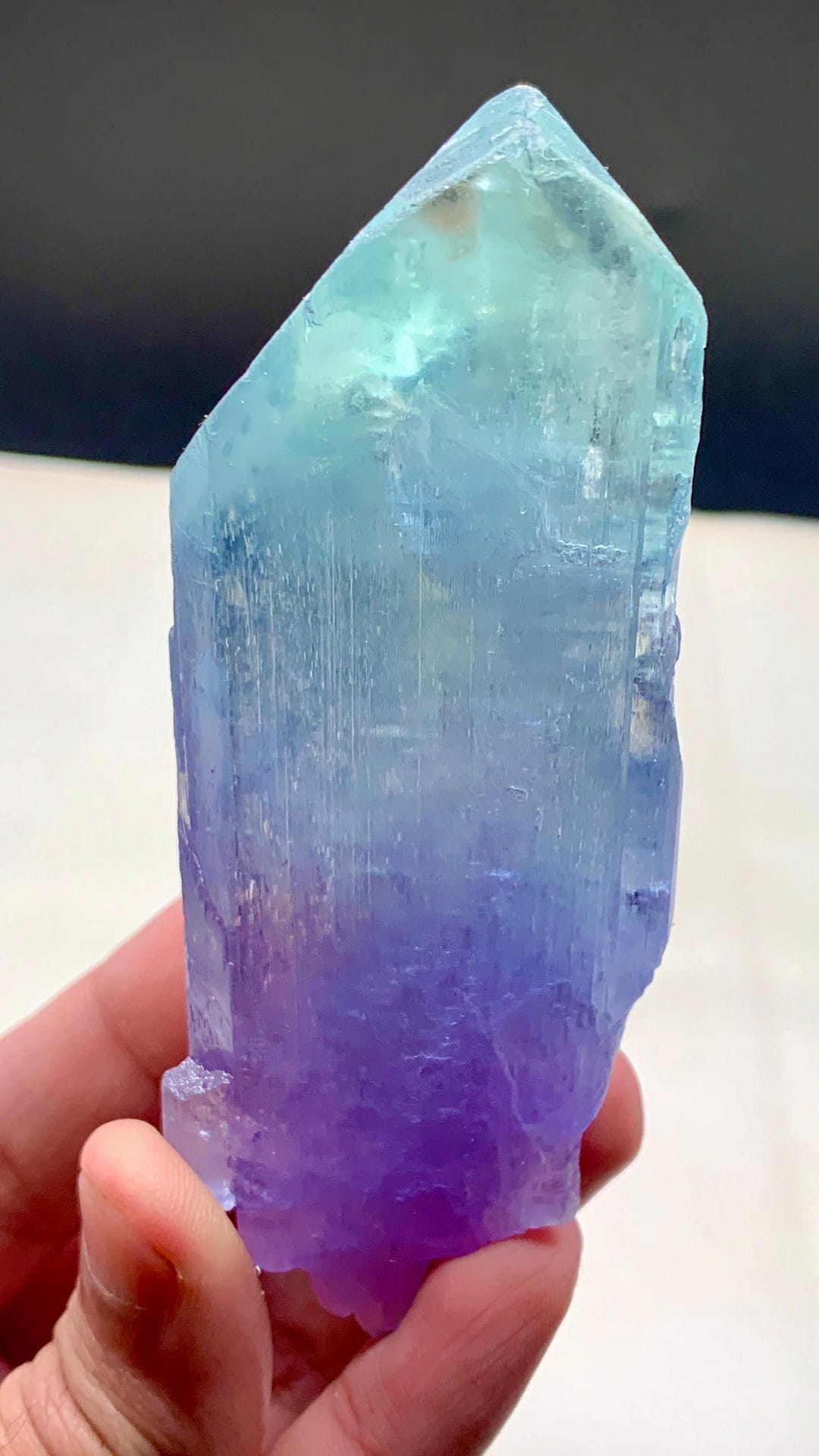 Natural Dark Blue Purple Color Kunzite Crystal From Afghanistan .146 ...
