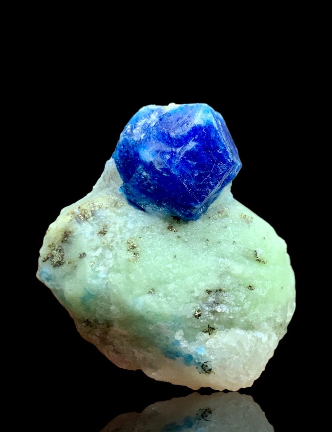 Blue Hauyne Crystal on Matrix, Afghanistan Mineral Specimen - Etsy