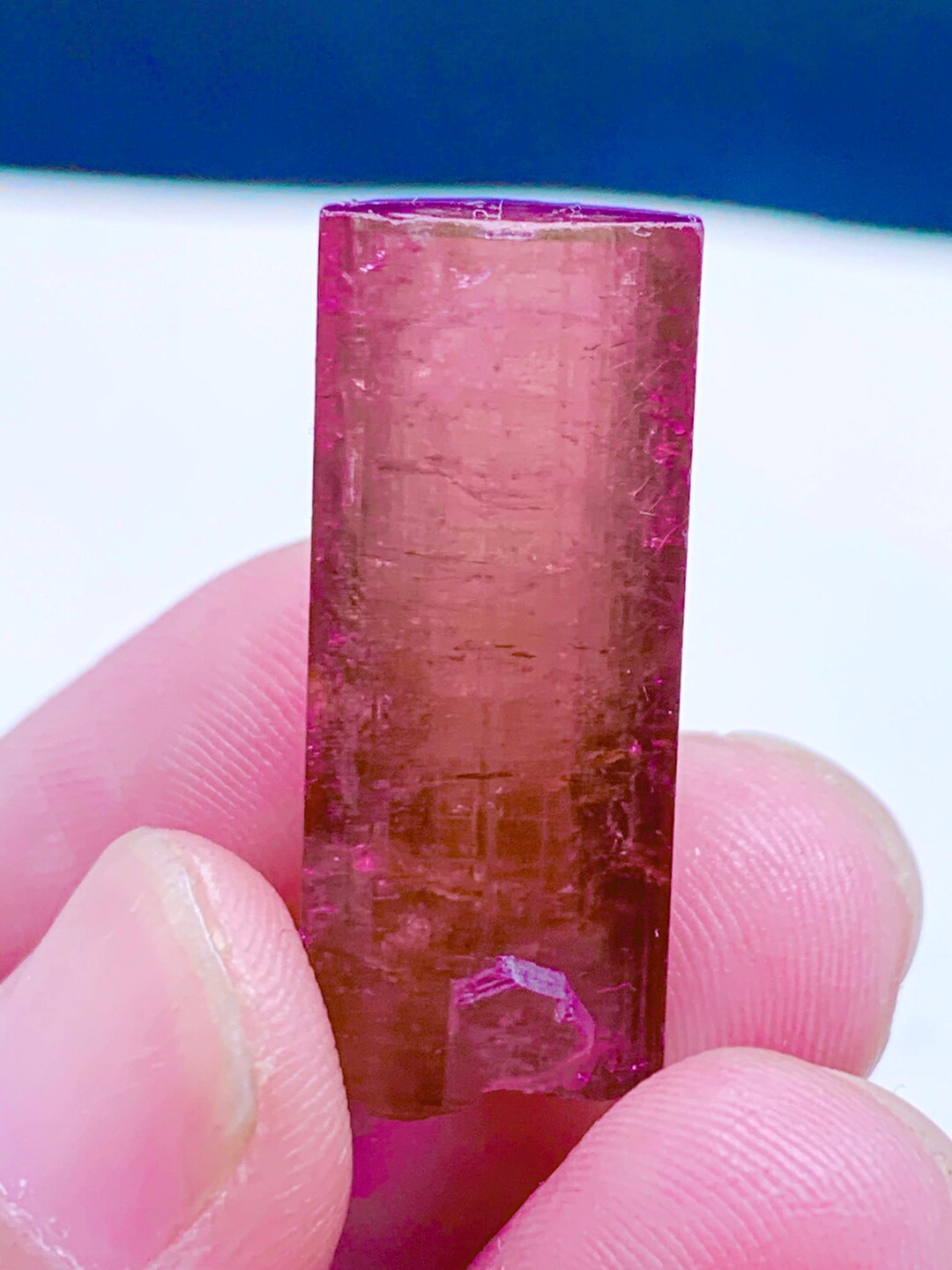 Gemmy Gem Grade Candy Red -color Tourmaline Crystal: 8 Grams, Paprok ...