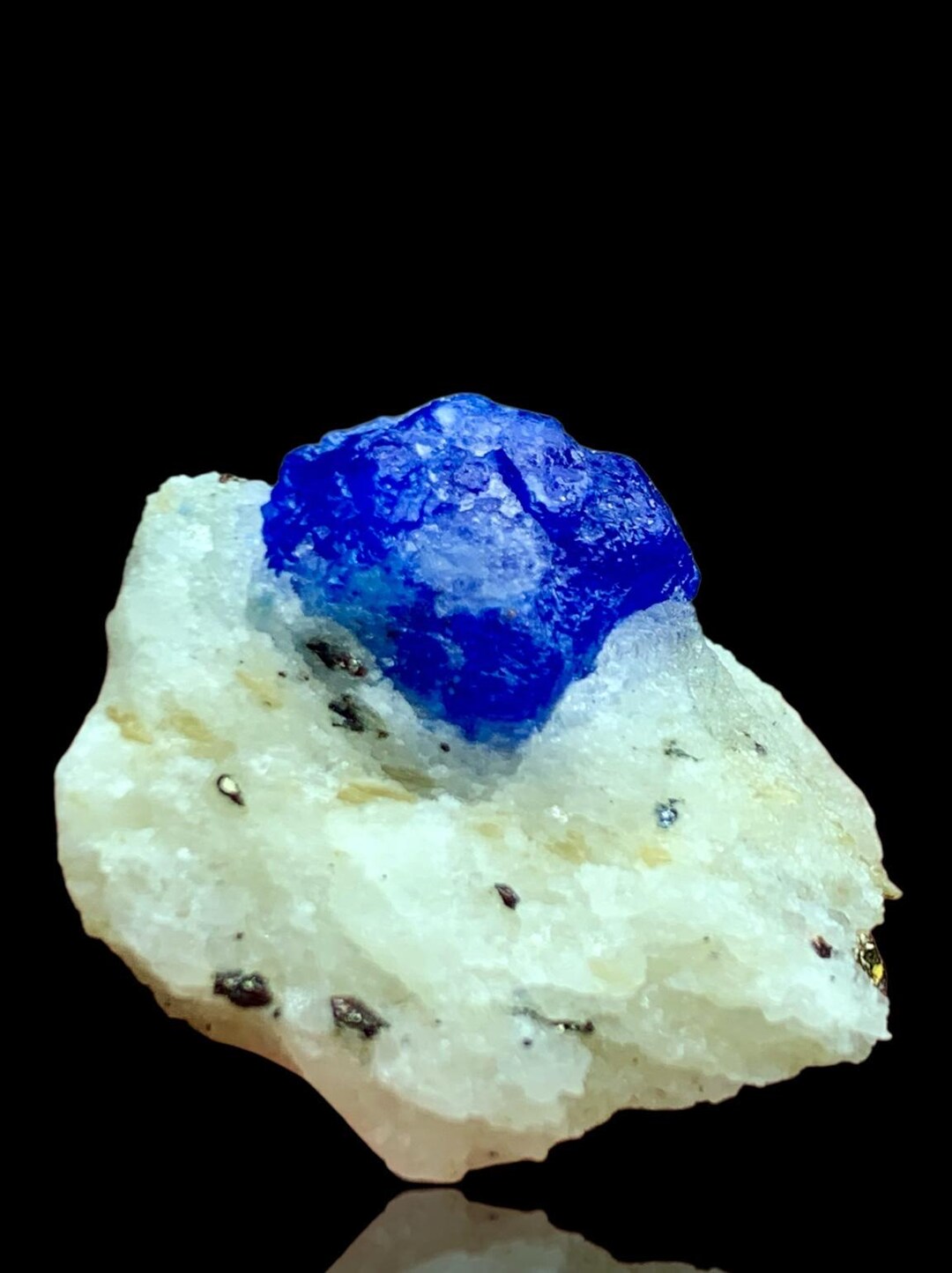 Blue Hauyne Crystal on Matrix, Afghanistan Mineral Specimen - Etsy