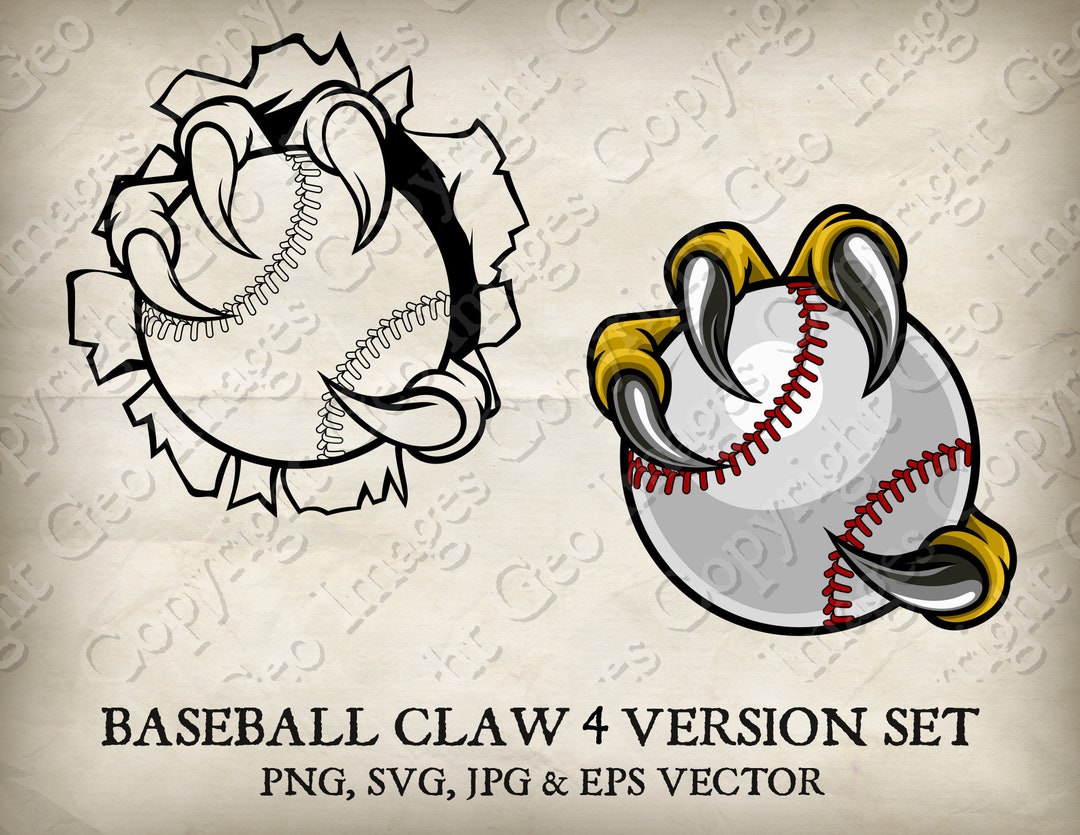 Baseball Monster, Tiger, Wolf, Dragon or Eagle Claw Hand With Talons ...
