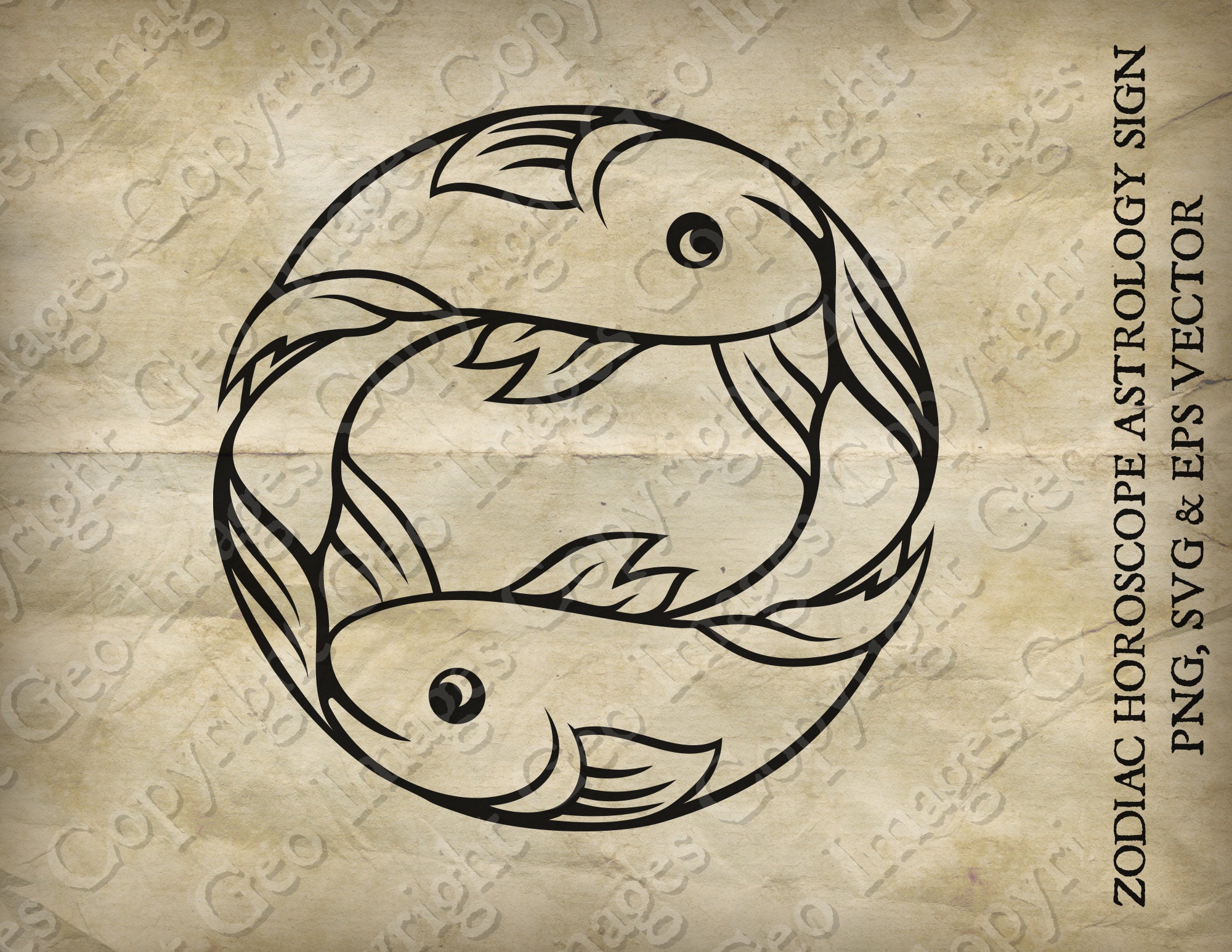 Pisces Fish Symbol Art