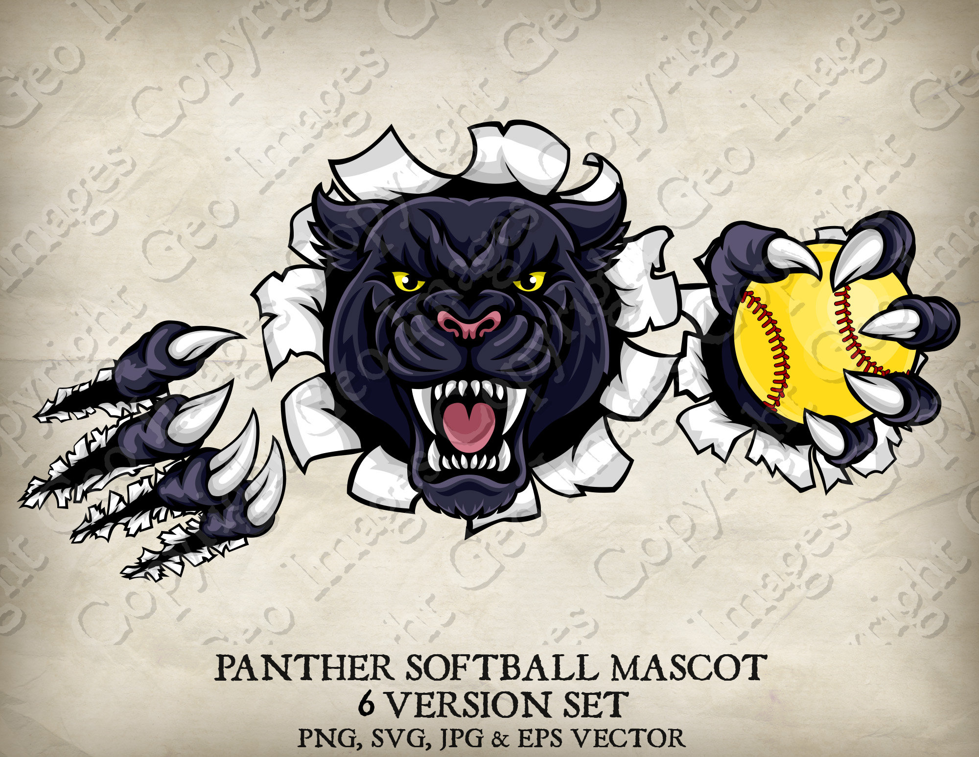 Panther Mascot Vector
