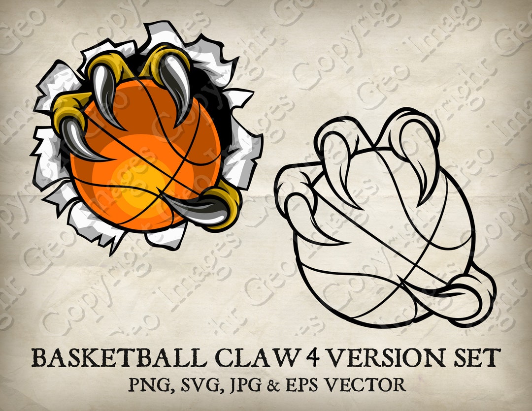 Basketball Monster, Tiger, Wolf, Dragon, Eagle Claw Hand Holding Ball ...