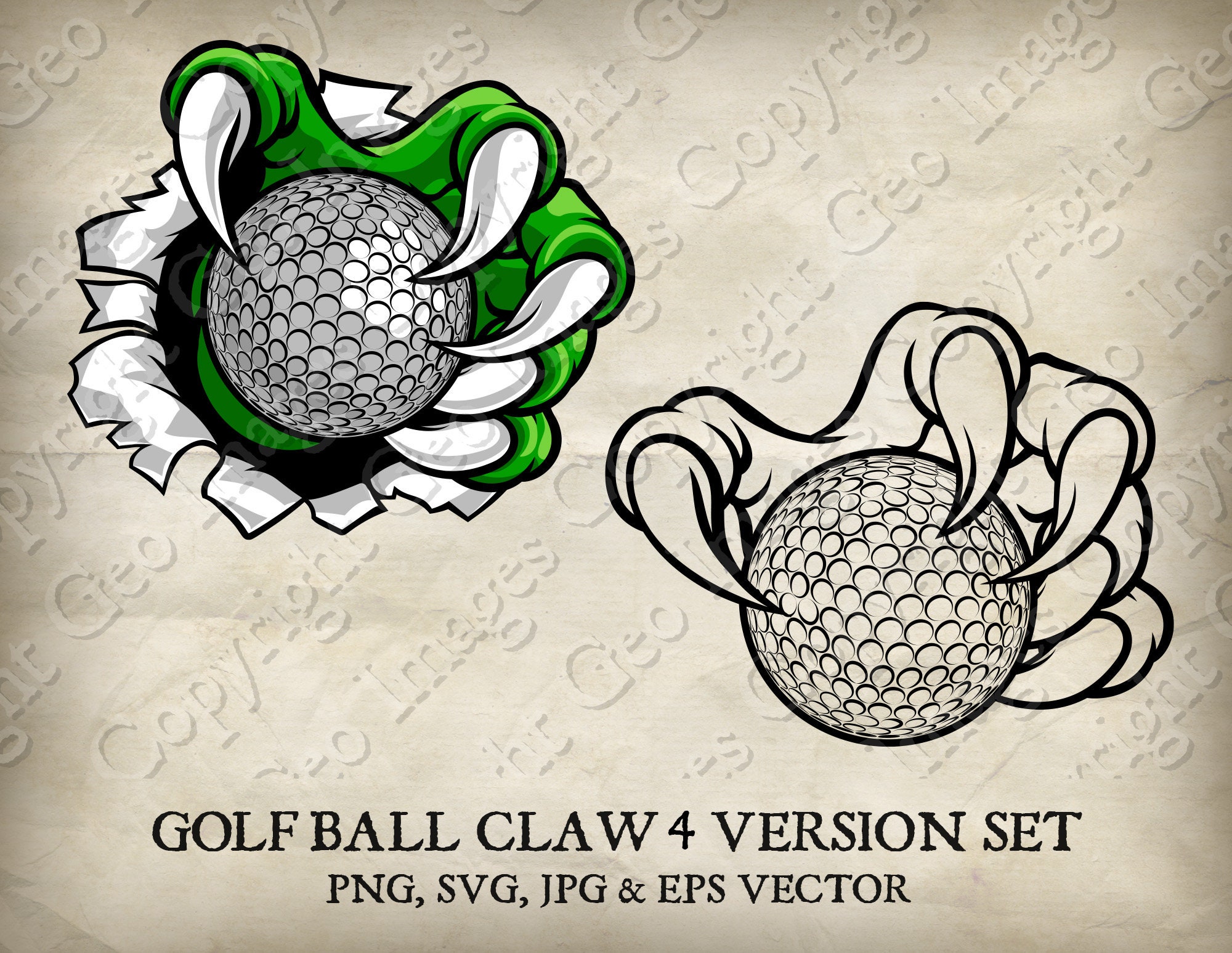Golf Monster, Tiger, Wolf, Dragon, Dinosaur or Eagle Claw Hand Talons ...