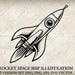 Rocket Space Ship or Spaceship. Cute Rocketship, Booster Fire Flame ...