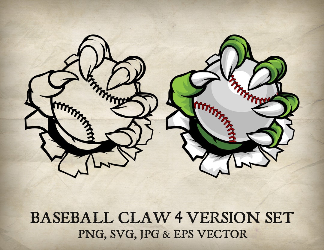 Baseball Monster, Tiger, Wolf, Dragon or Eagle Claw Hand With Talons ...