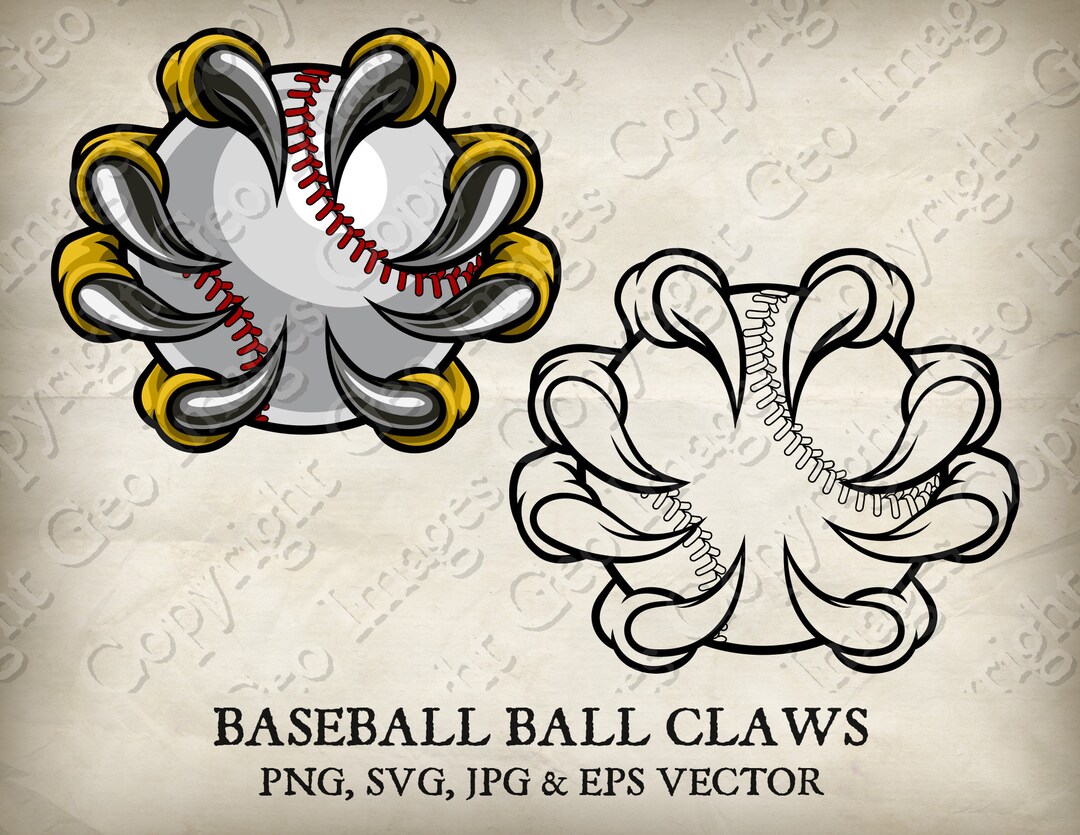 Baseball Monster, Tiger, Wolf, Dragon or Eagle Claw Hand With Talons ...