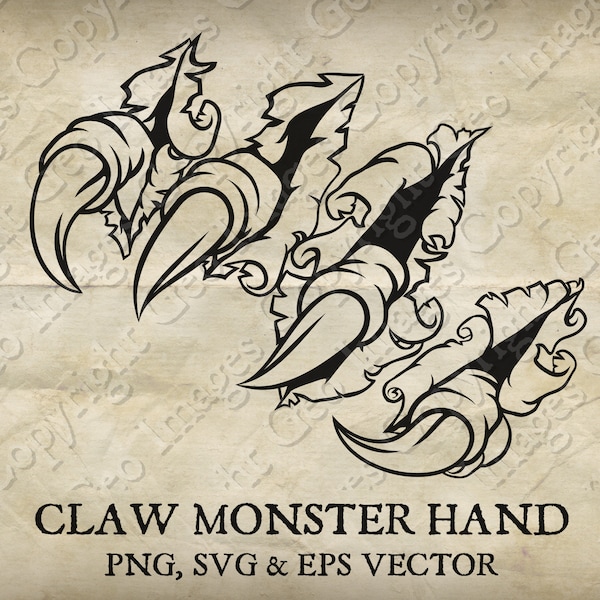 Dragon Claw Clipart - Etsy