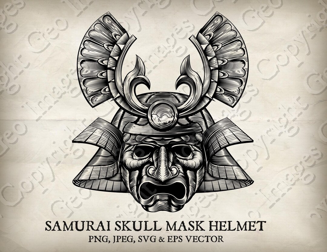 Samurai Mask Japanese Warrior Samurai Helmet Samurai Warrior Samuri ...