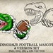 Dinosaur T Rex Raptor American Football Ball Claw Team Mascot Logo ...