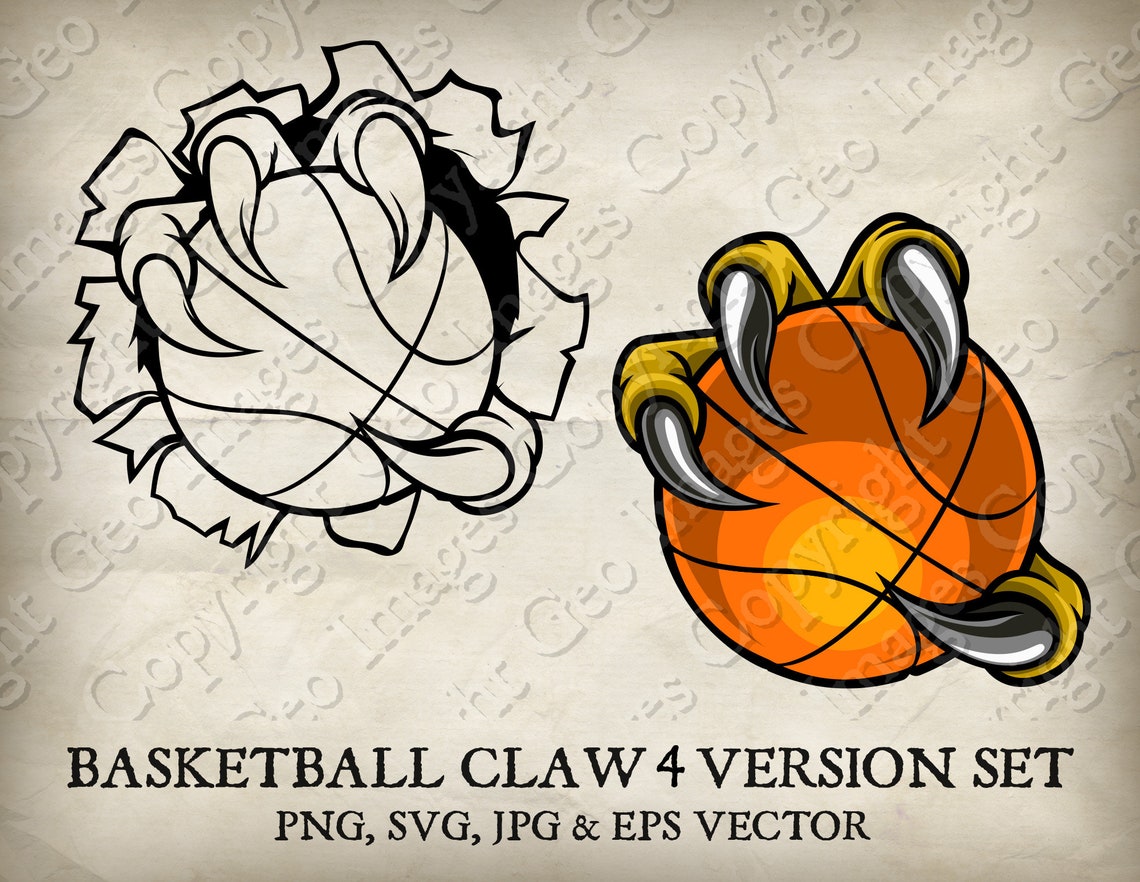 Basketball Monster, Tiger, Wolf, Dragon, Eagle Claw Hand Holding Ball ...