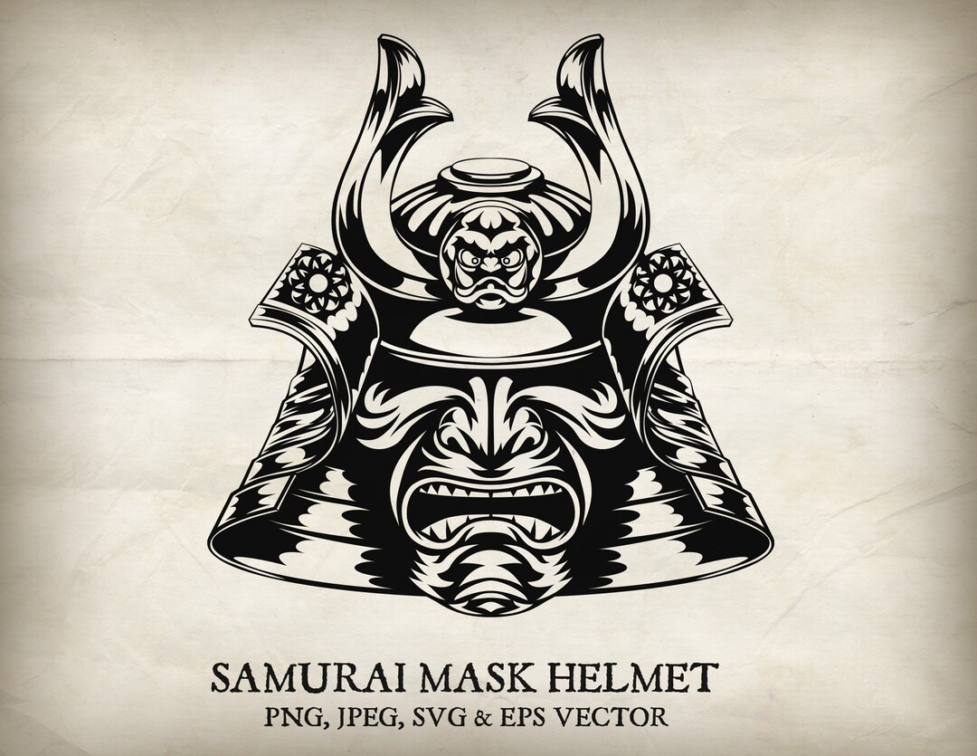 Samurai Helmet Vector