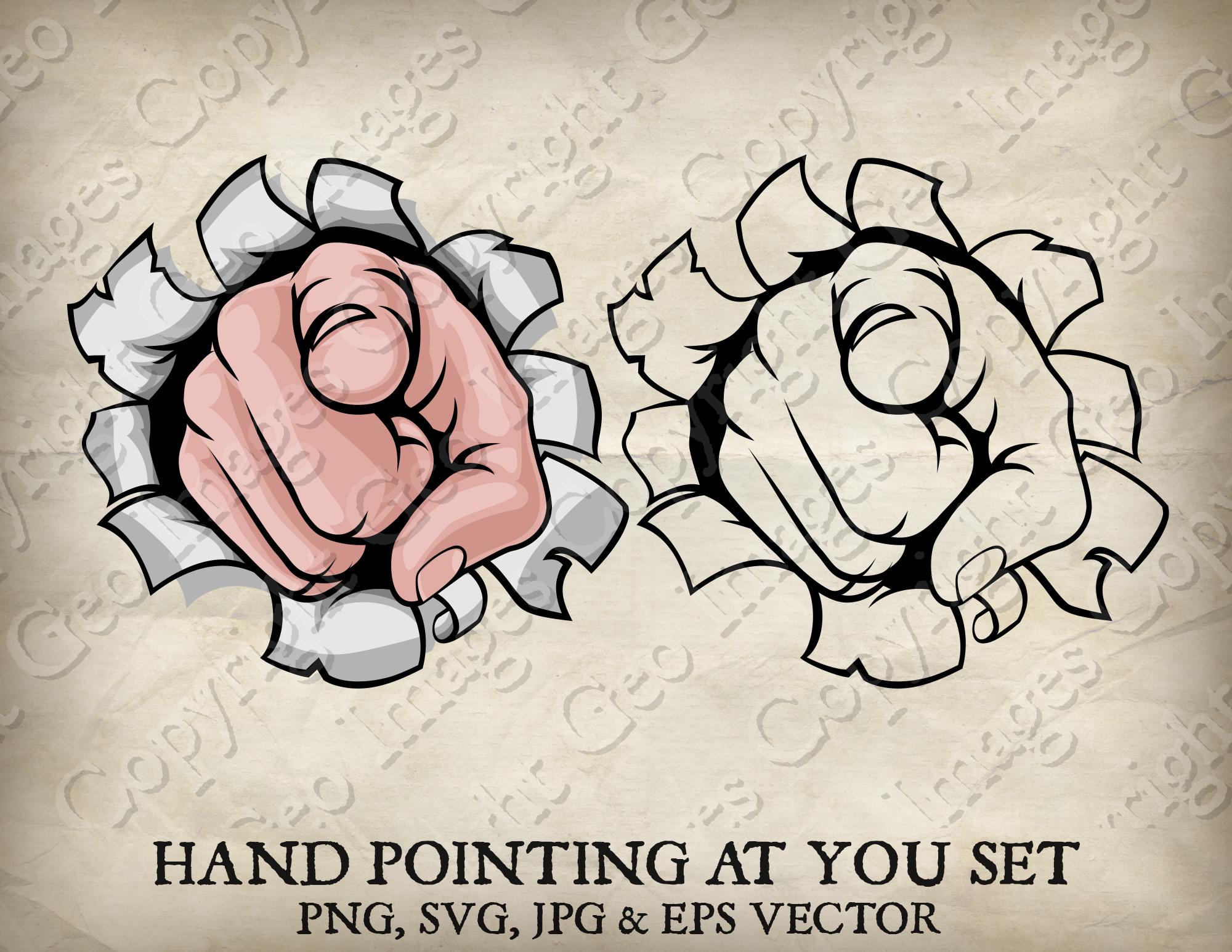 Hand Pointing Finger Uncle Sam Wants You Uncle Sam Needs You Breaking ...