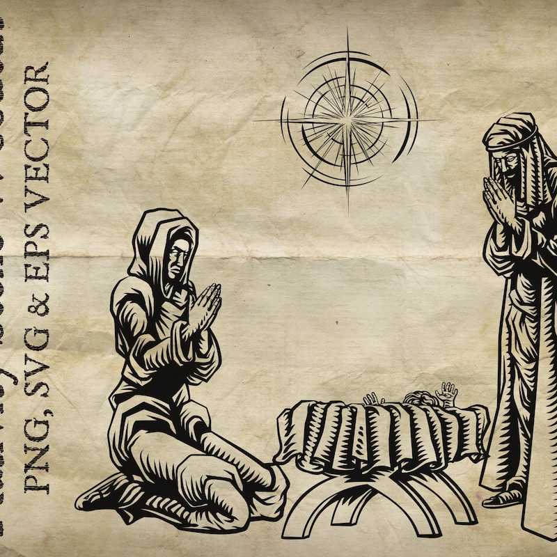 Nativity Vector - Etsy