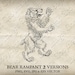 Bear Grizzly Standing Rampant on Hind Legs Heraldic Family Crest Coat ...