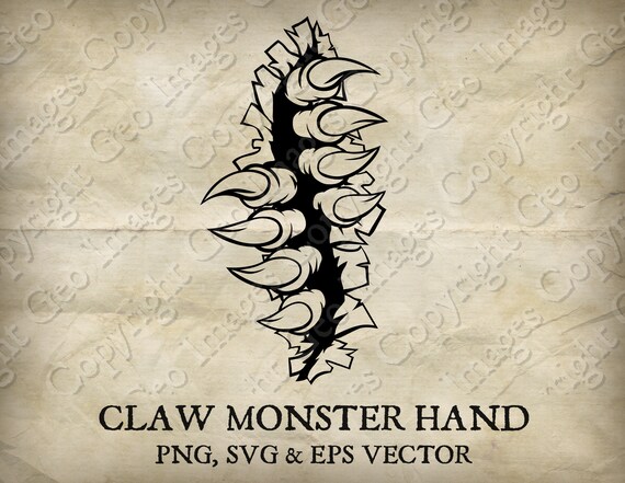 Monster Tiger Dragon or Eagle Claw Hands With Talons Ripping - Etsy