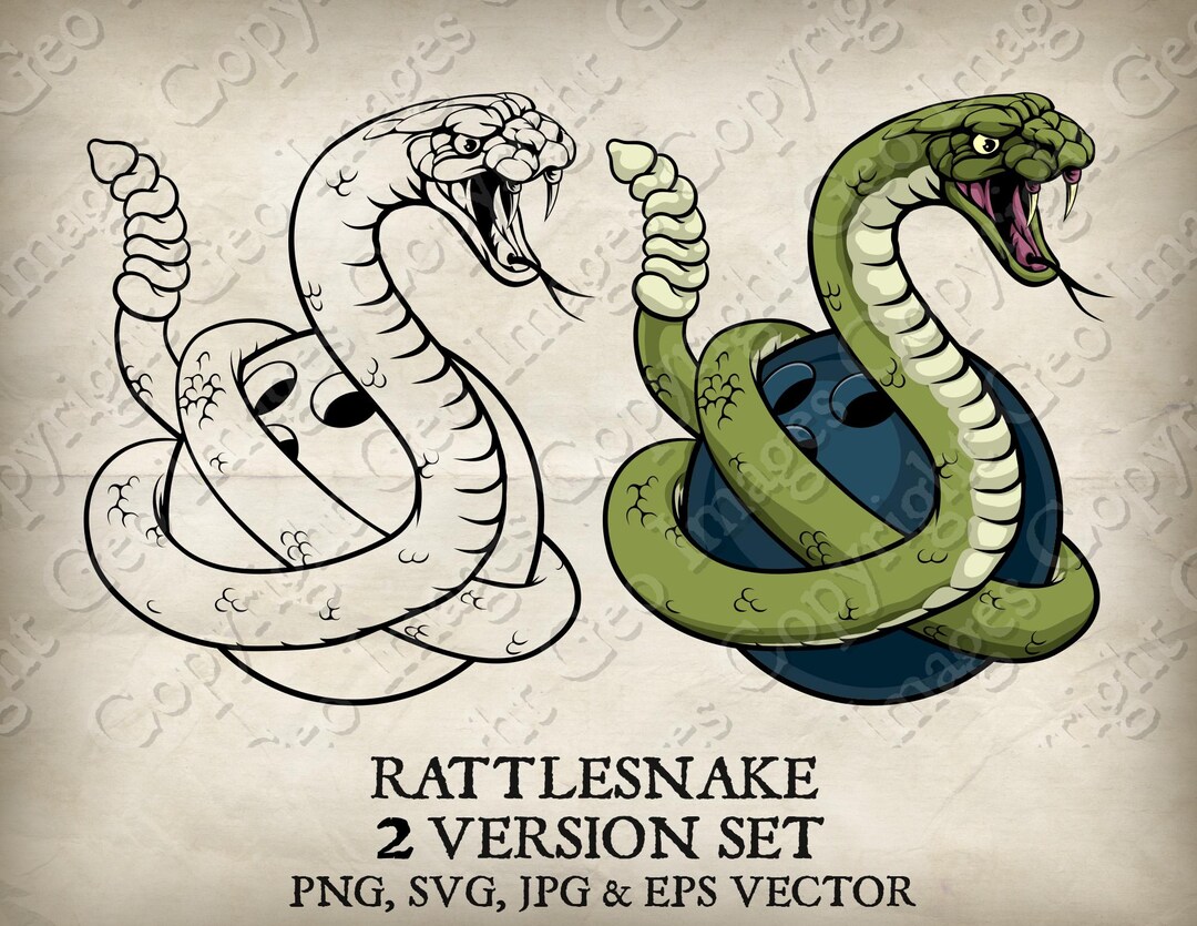 Rattlesnake or Rattle Snake Bowling Sports Team Rattlers Viper Mascot ...